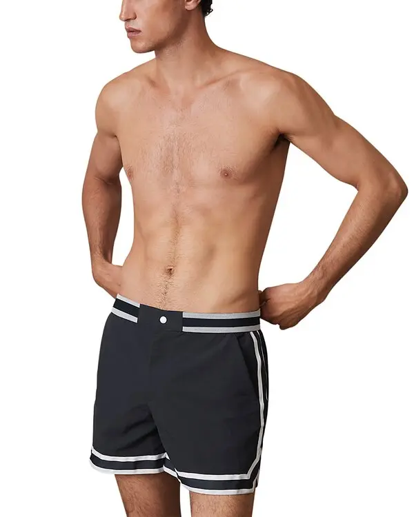 REISS Striped Swim Shorts