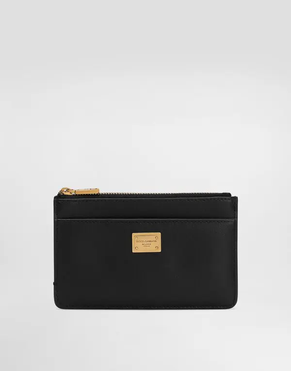 Dolce & Gabbana Plongé Calfskin Card Holder - Black