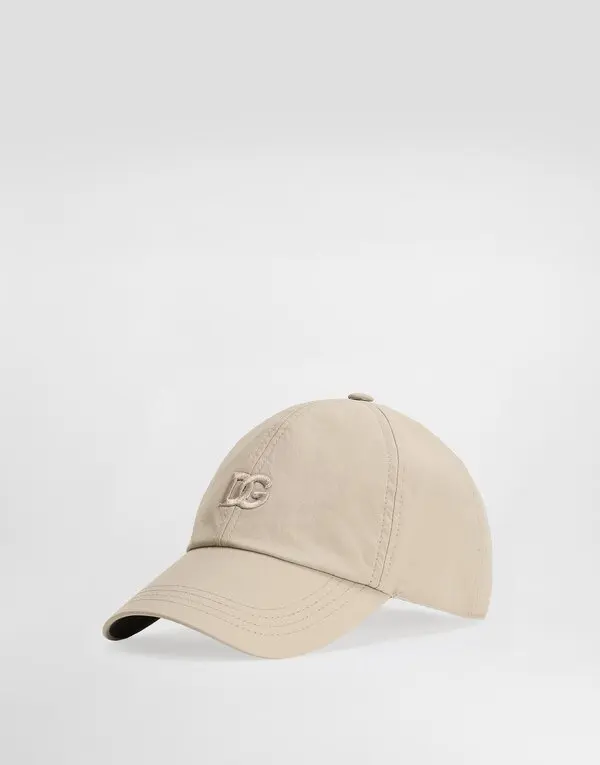 Dolce & Gabbana Stretch Nylon Canvas Baseball Cap - Beige