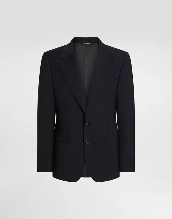 Dolce & Gabbana Single-breasted Taormina Wool Canvas Jacket