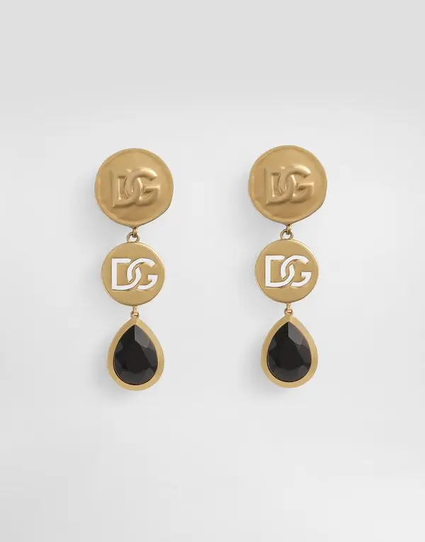 Dolce & Gabbana Logo Clip Earrings - Gold
