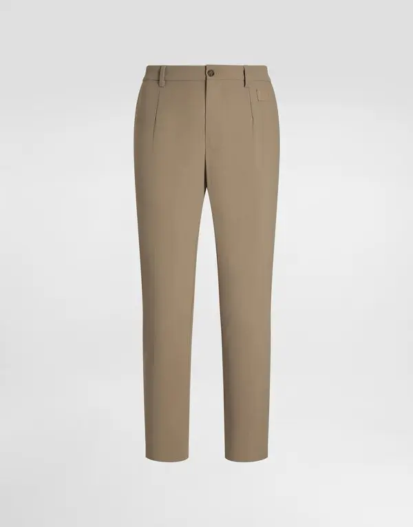 Dolce & Gabbana Nylon Canvas Trousers - Beige