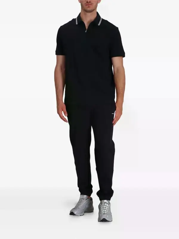 Armani Exchange Zip-neck Cotton Polo Shirt