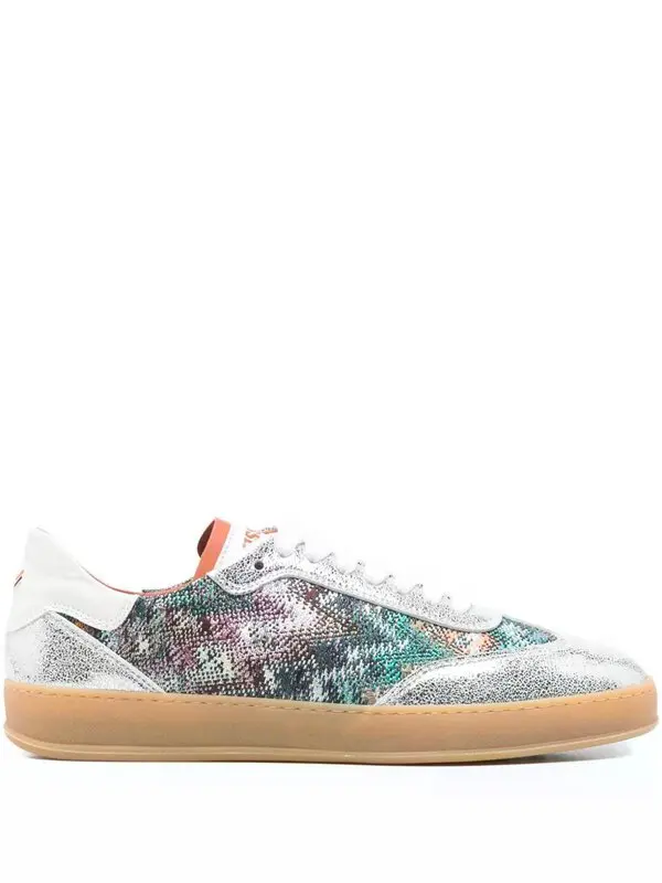 Missoni Patterned Leather Sneakers