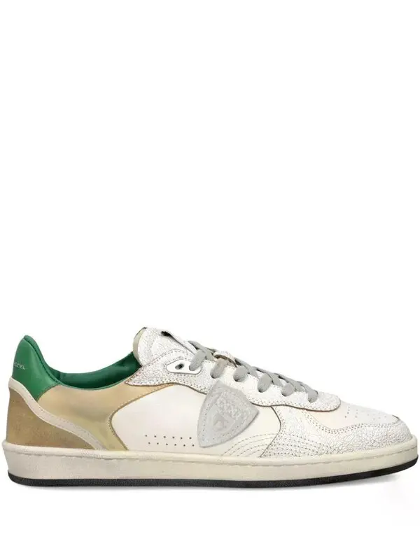 Philippe Model Leather Low Top Sneakers - Neutrals