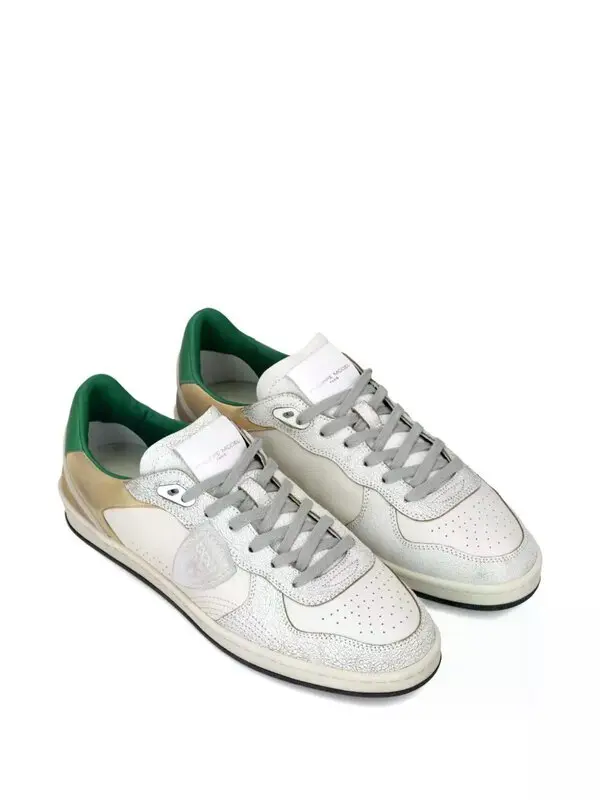 Philippe Model Leather Low Top Sneakers - Neutrals