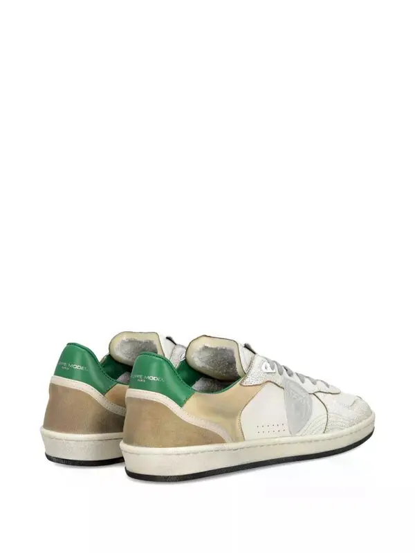 Philippe Model Leather Low Top Sneakers - Neutrals