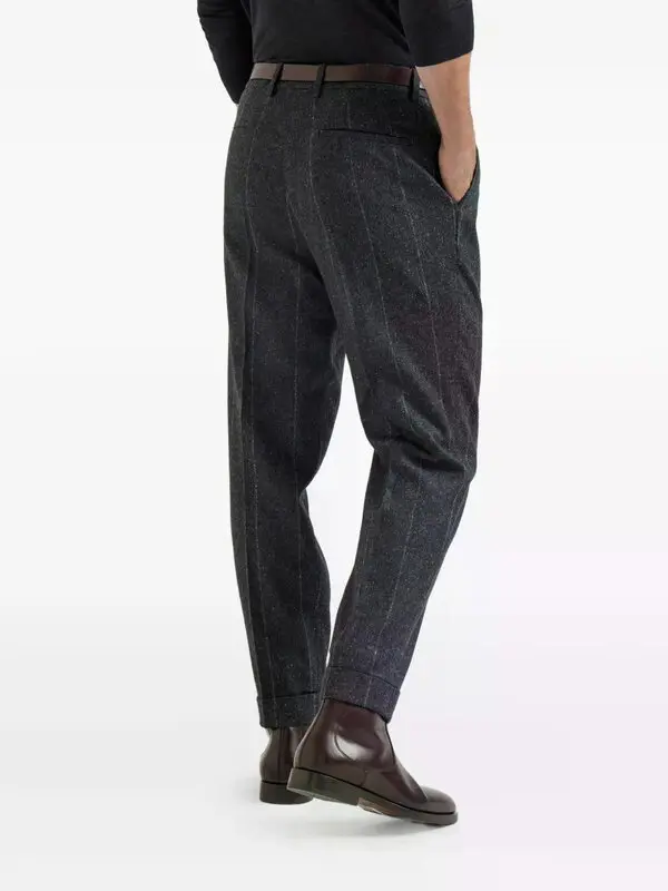 Brunello Cucinelli Pinstripe Pleated Trousers