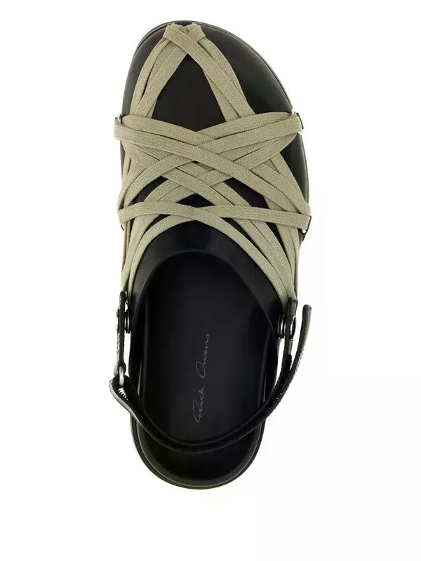 Rick Owens Granola Leather Clogs - Black