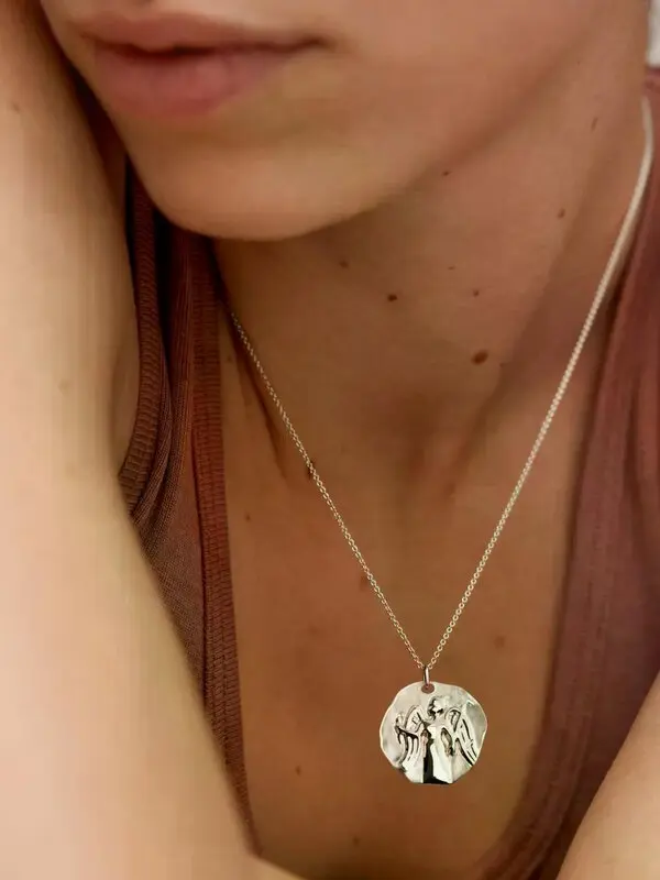 Monica Vinader Virgo Zodiac Pendant Necklace - Silver