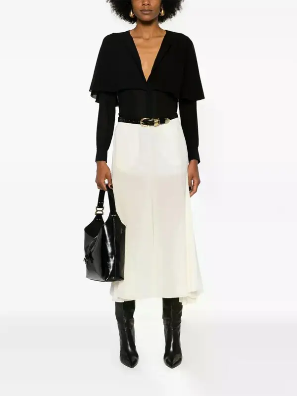 Chloé Cape-attachment Silk Shirt