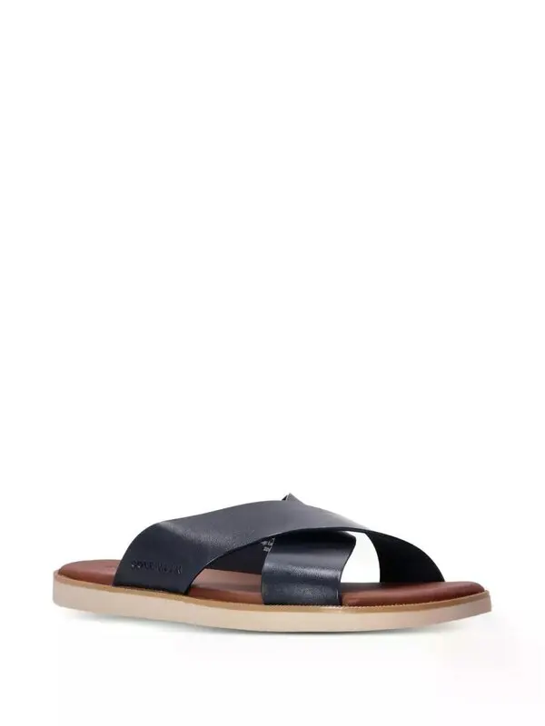 Cole Haan Cross-strap Leather Sandals