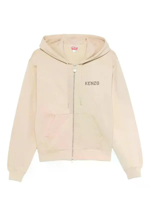 Kenzo Logo-detail Zip-up Hoodie