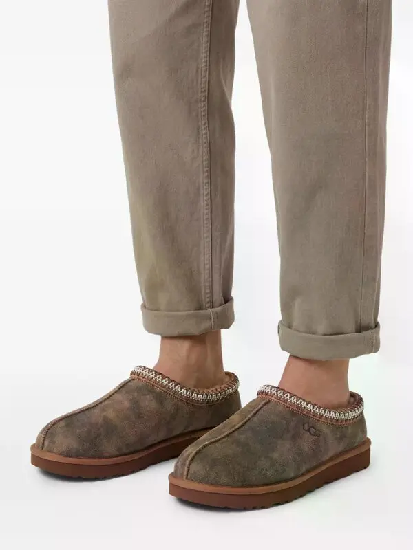 UGG Tasman Braided-trim Slippers - Brown