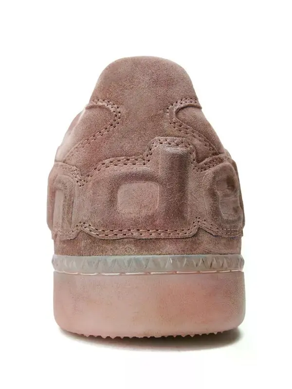 Alexander Wang Lex Logo-embossed Suede Sneakers - Pink