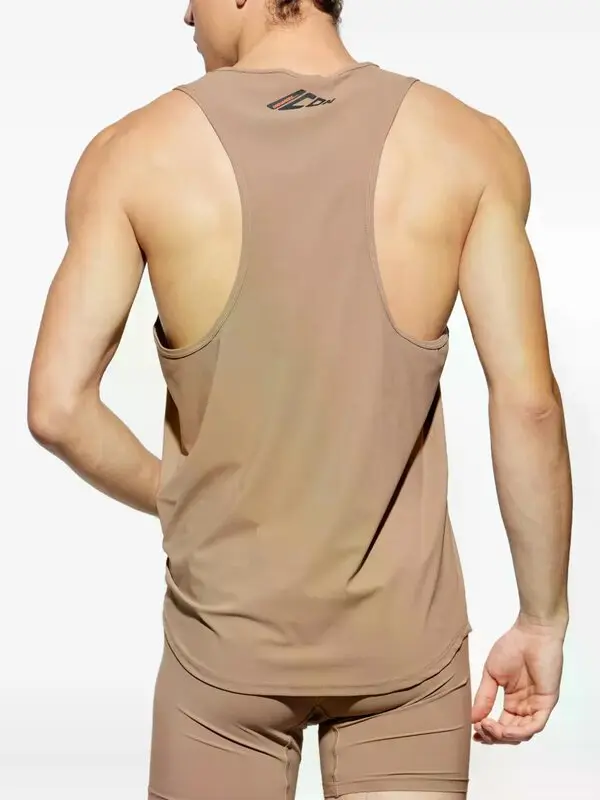 Dsquared2 Racerback Tank Top With Appliqué Logo