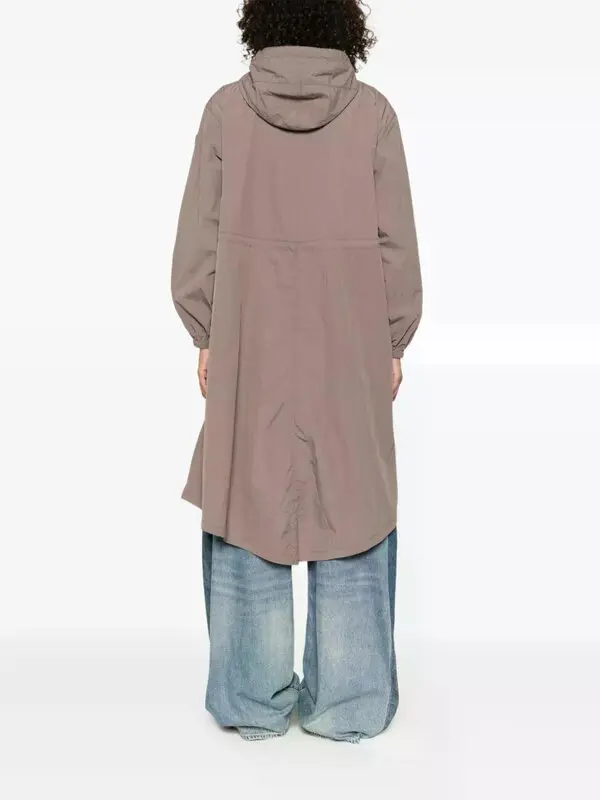 Kenzo Button-fastening Coat With Hood