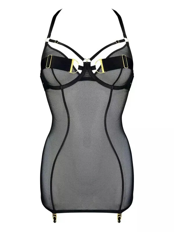 BORDELLE Nara Mesh Dress - Black
