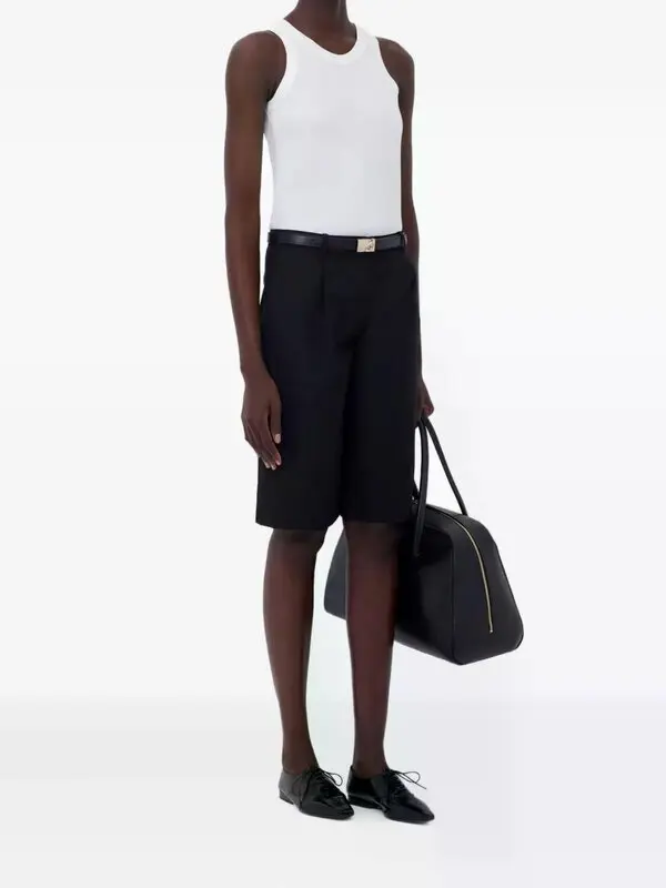 Loulou De Saison Pleated Wool Shorts