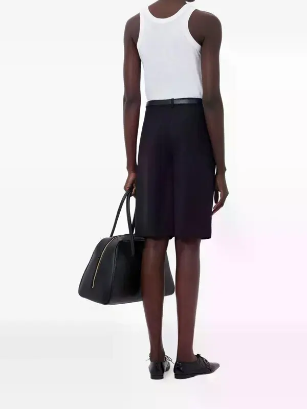Loulou De Saison Pleated Wool Shorts