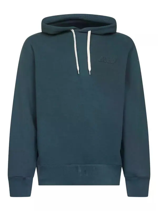 AUTRY Cotton Sweatshirt With Drawstring Hood - Green