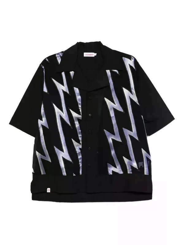 CHARLES JEFFREY Lightning-print Shirt