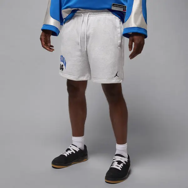 JORDAN Brooklyn Collegiate Fleece Shorts - Brown