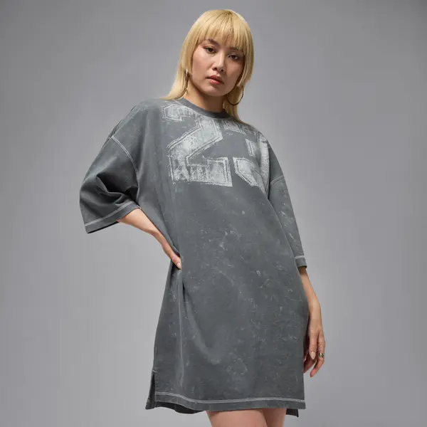 grey jordan dress Jordan Flight T-Shirt Dress In Grey - 29% Off