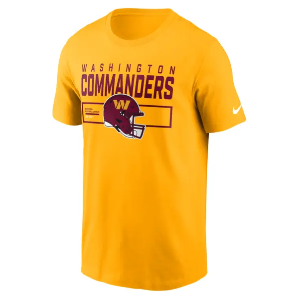 Nike Washington Commanders Helmet Essential Nfl T-shirt - Yellow