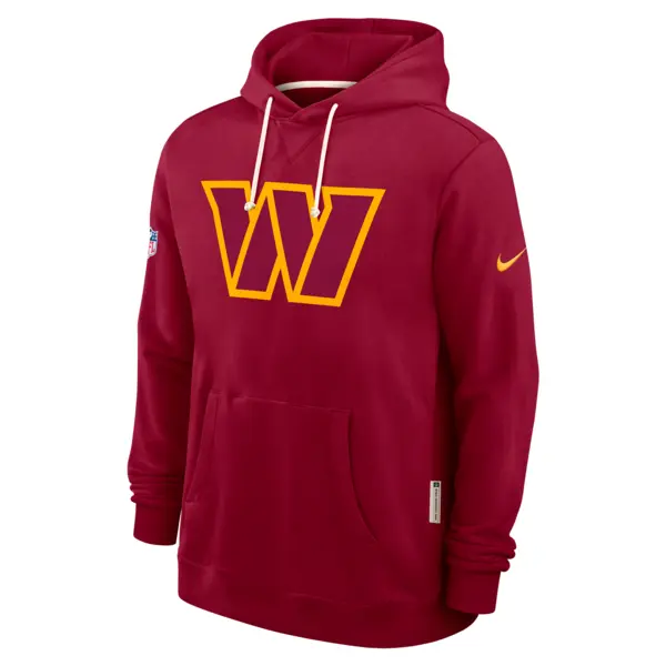 Nike Washington Commanders Initial Home Sideline Dri-fit Nfl Pullover Hoodie - Red