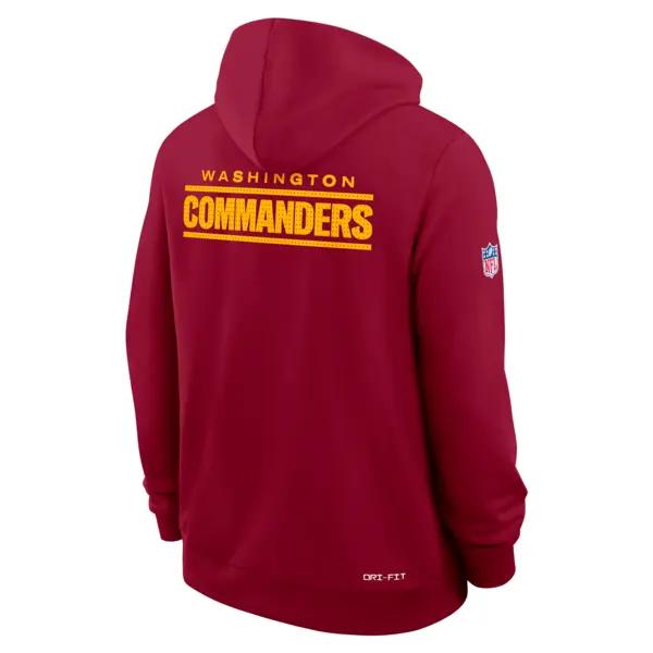 Nike Washington Commanders Initial Home Sideline Dri-fit Nfl Pullover Hoodie