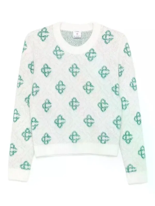 Casablanca Patterned Crew-neck Sweater
