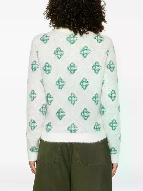 Casablanca Patterned Crew-neck Sweater