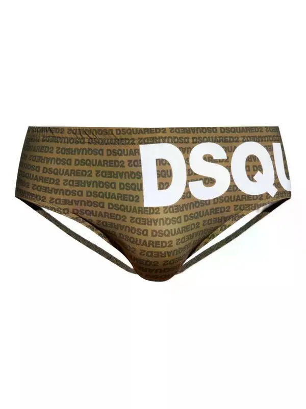 Dsquared2 Logo-print Swim Briefs - Green