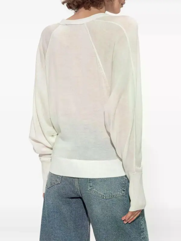 ALLSAINTS Button-detailed V-neck Cardigan - White