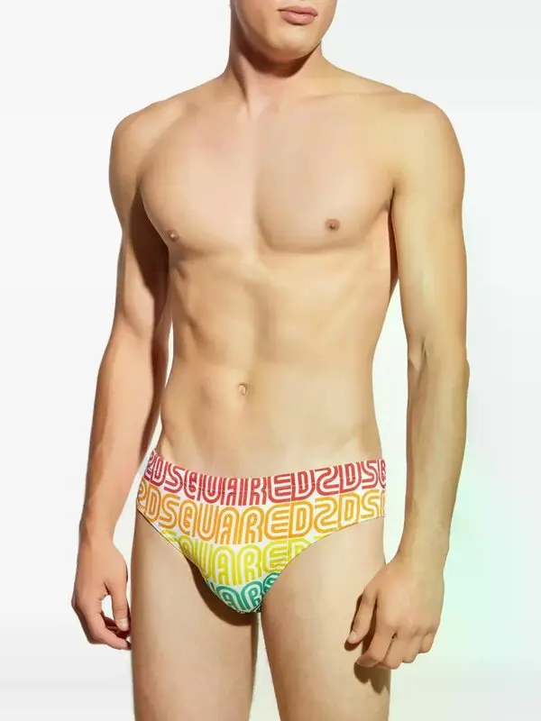 Dsquared2 Logo Pattern Swimming Trunks