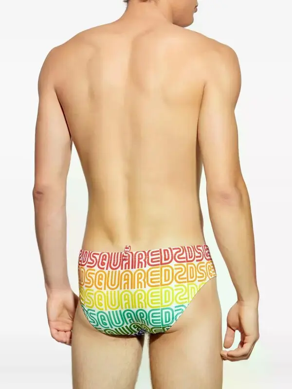 Dsquared2 Logo Pattern Swimming Trunks