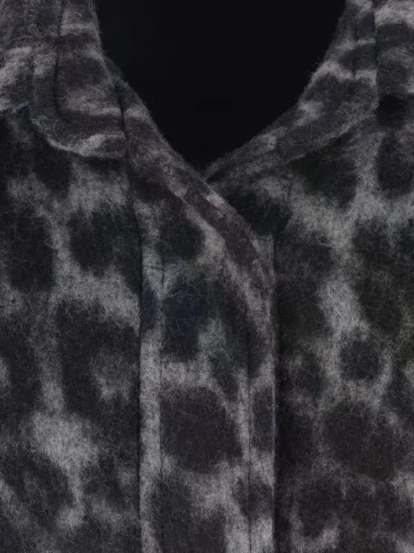 Federica Tosi Leopard-print Buttoned Coat