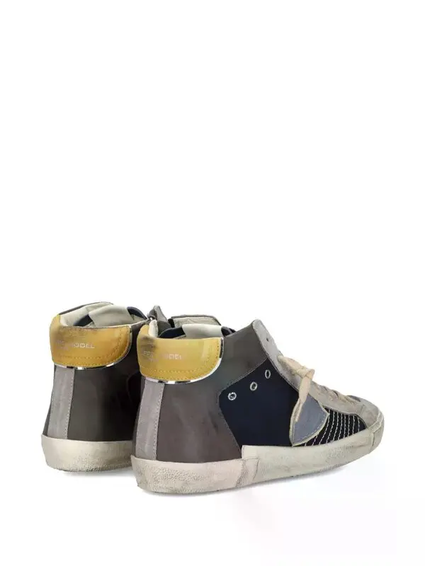 Philippe Model Prsx Panelled High-top Sneakers - Grey