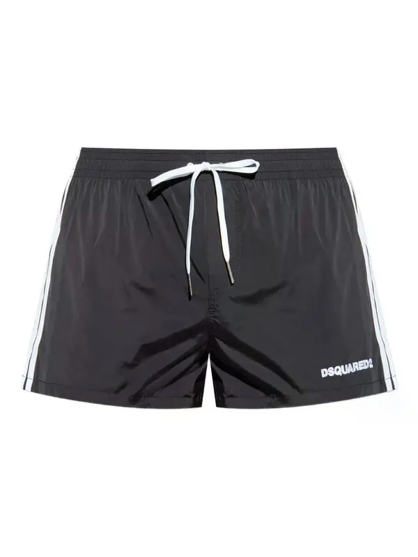 Dsquared2 Side-stripe Swim Shorts - Black