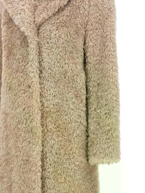 Herno Buttoned Faux-fur Coat - Neutrals