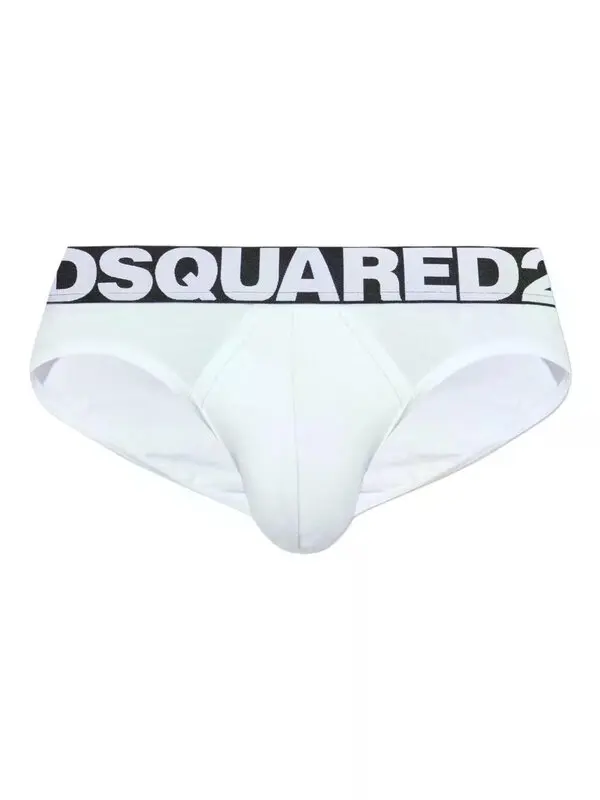 Dsquared2 Logo-band Briefs - White