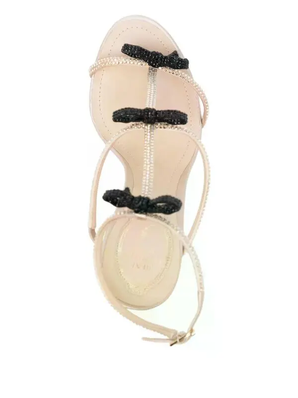 Rene Caovilla 105mm Caterina Sandals - Neutrals