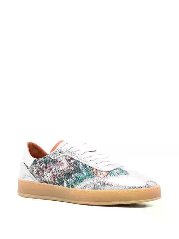 Missoni Patterned Leather Low-top Sneakers