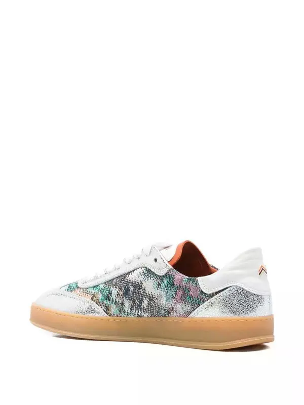 Missoni Patterned Leather Low-top Sneakers
