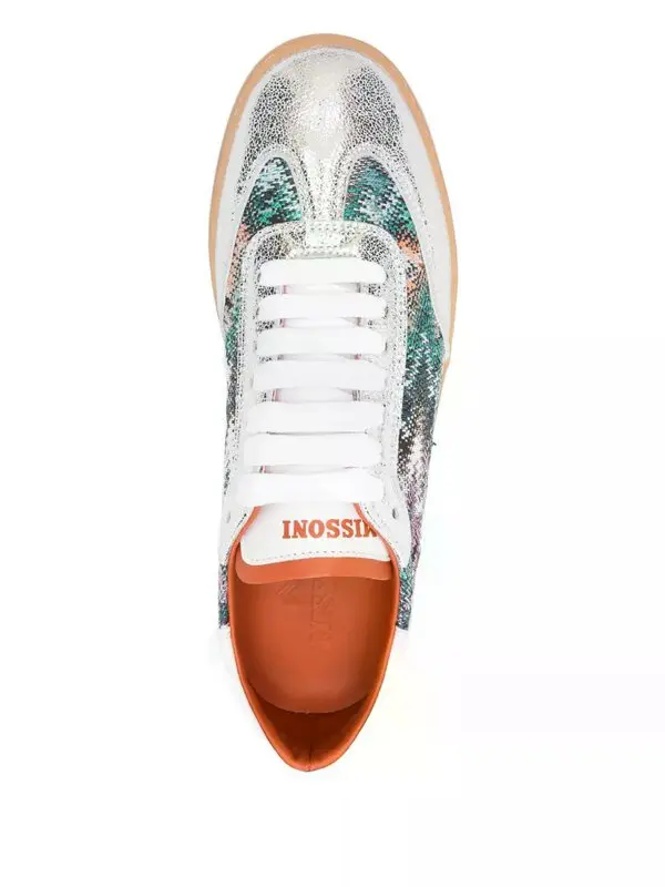 Missoni Patterned Leather Low-top Sneakers