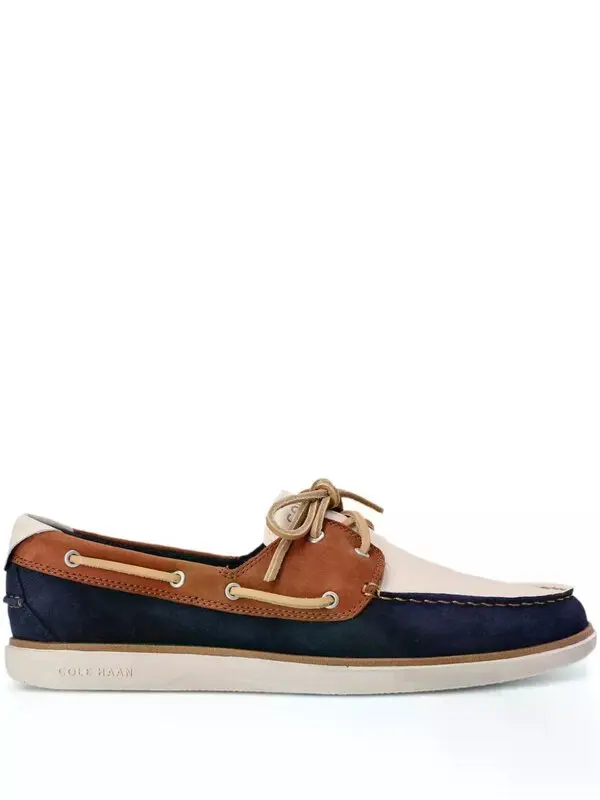 Cole Haan Leather Boat Shoes - Blue