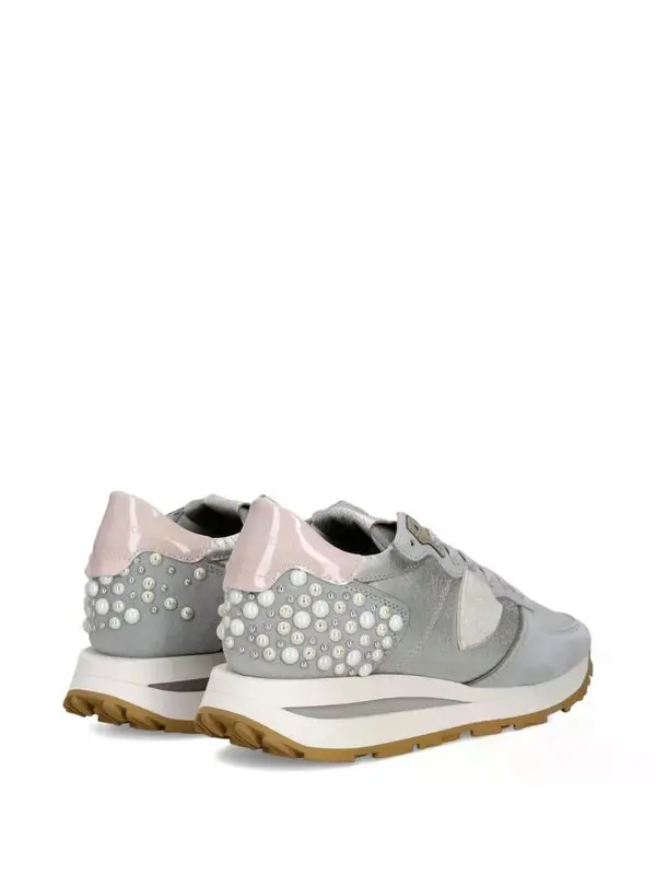 Philippe Model Tropez Haute Sneakers - Silver