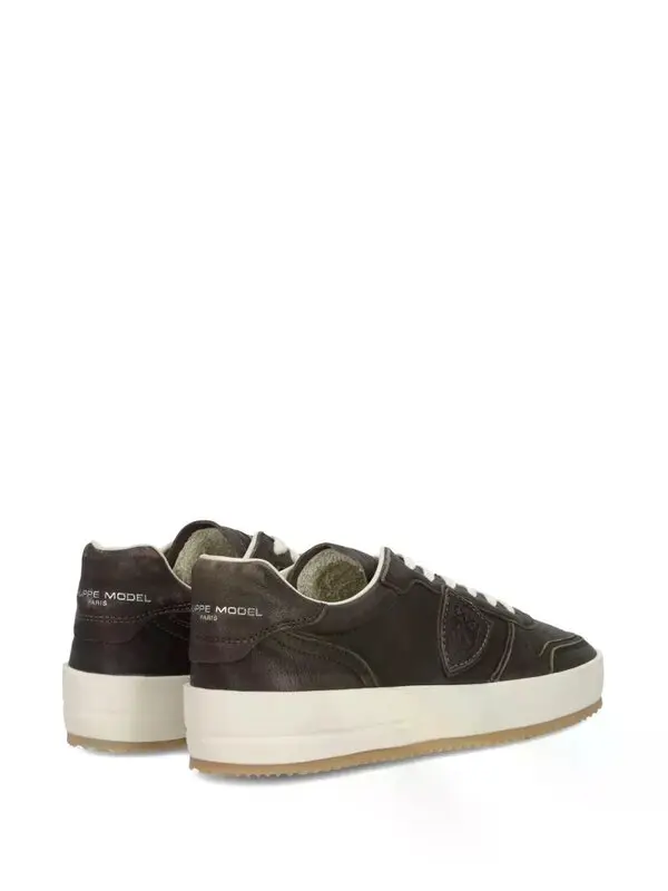 Philippe Model Leather Low-top Sneakers - Brown