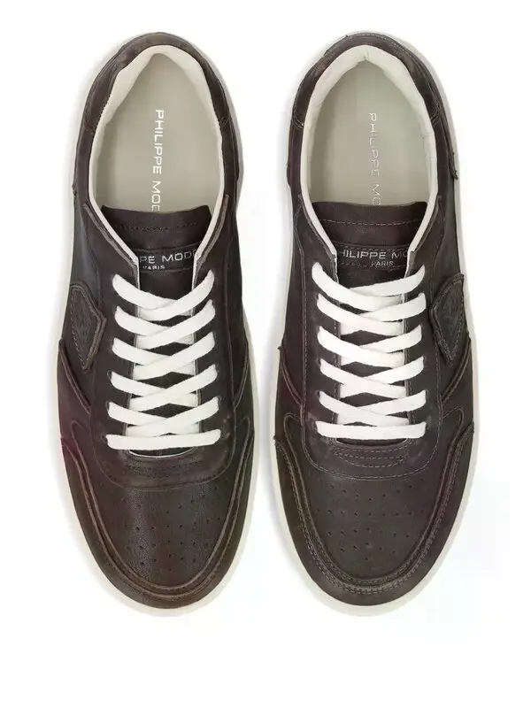 Philippe Model Leather Low-top Sneakers - Brown